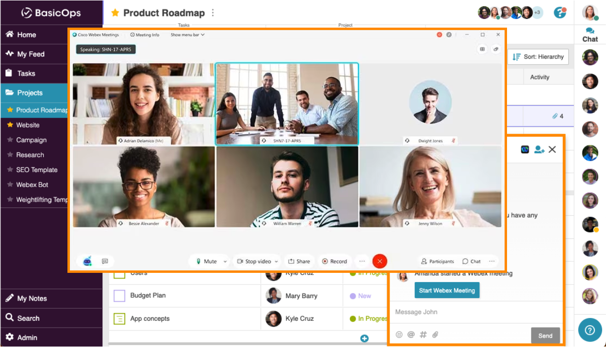 Using Webex Meetings In Basicops Basicops Help Center