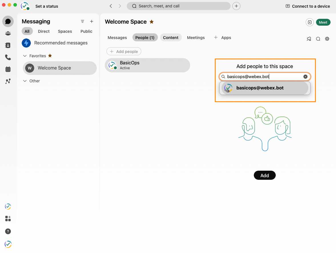 BasicOps Bot in Webex Spaces – BasicOps Help Center