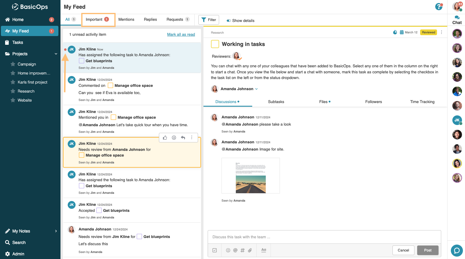 How to use My Feed? – BasicOps Help Center