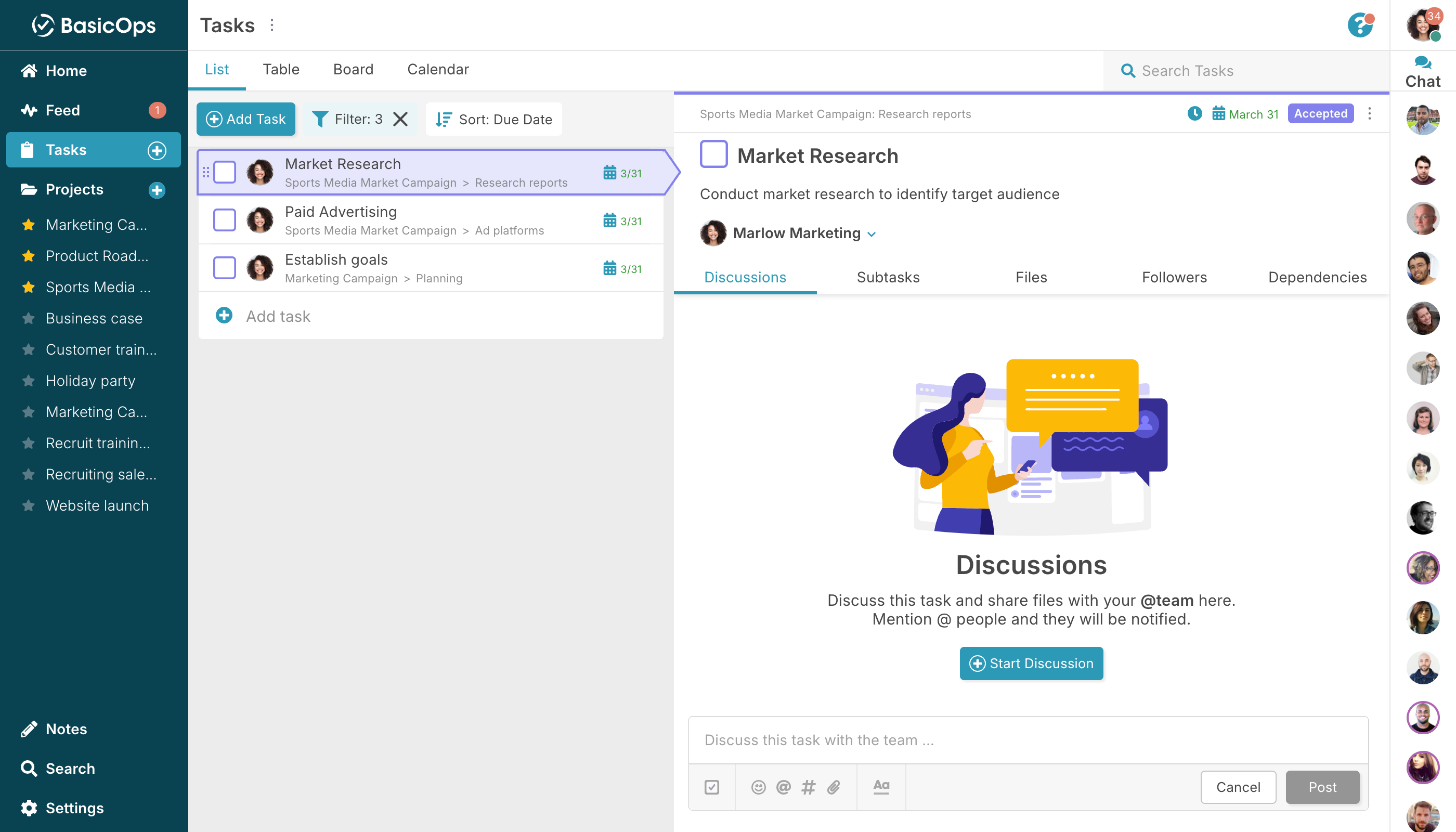 Tasks Due Today Preview – BasicOps Help Center