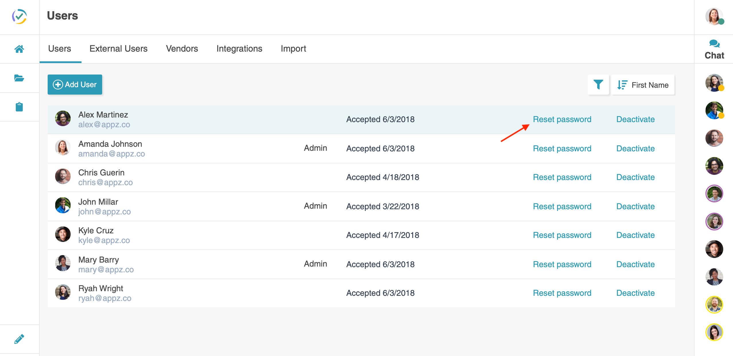 Resetting passwords – BasicOps Help Center