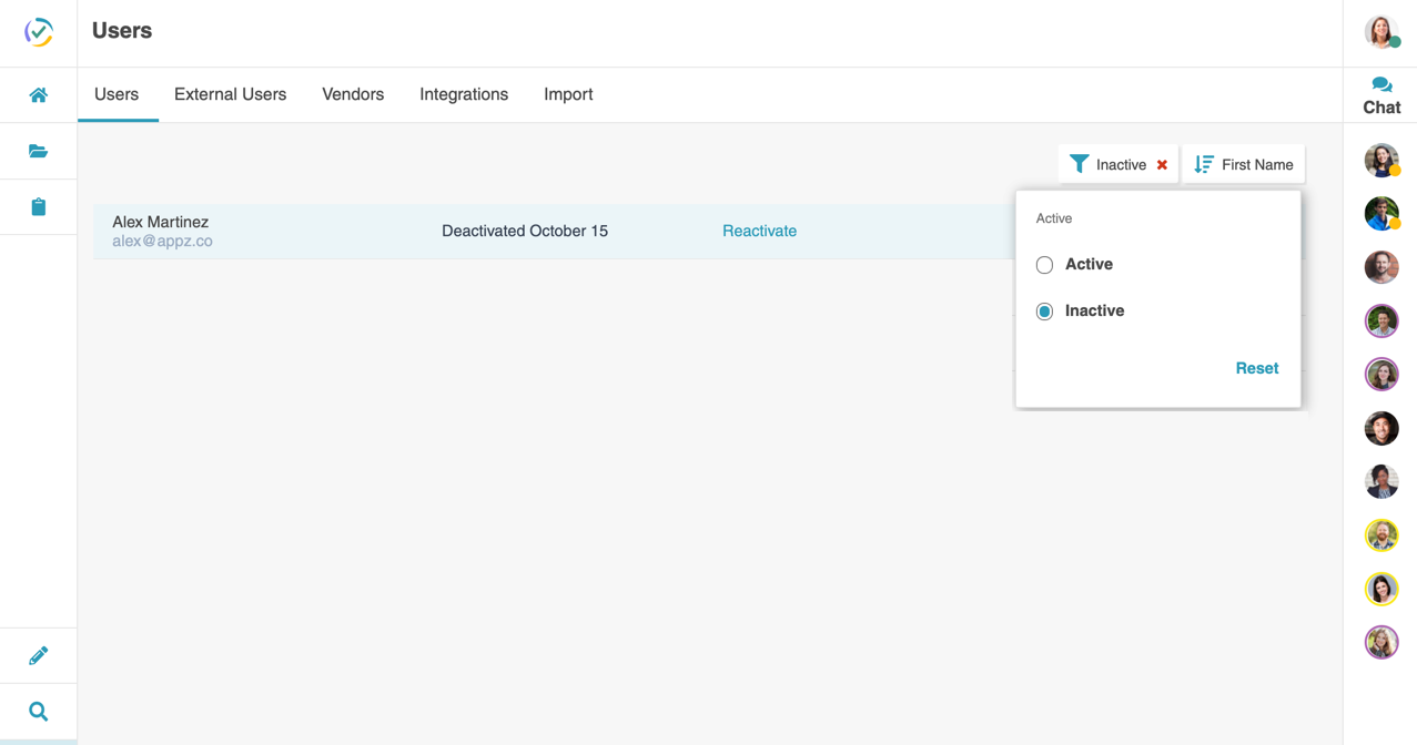 Deactivating and reactivating accounts – BasicOps Help Center