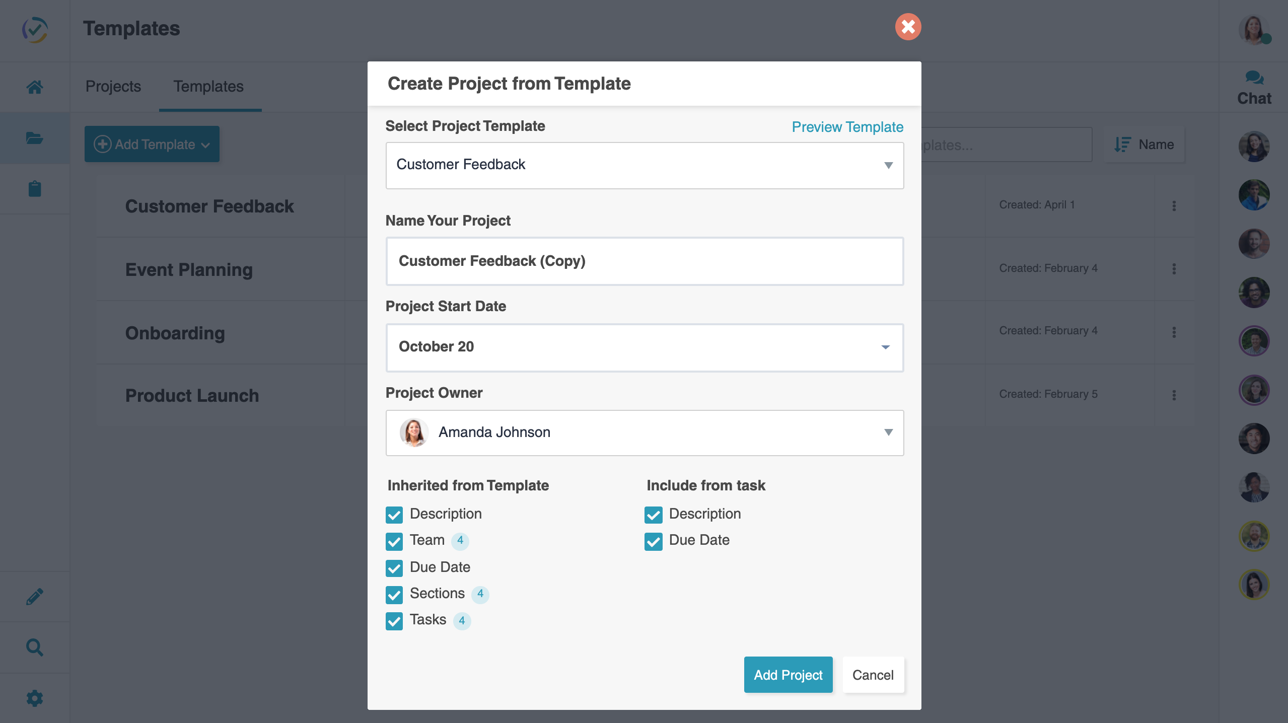 Creating a project – BasicOps Help Center