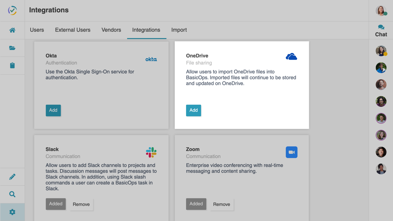Integrating with file sharing services – BasicOps Help Center
