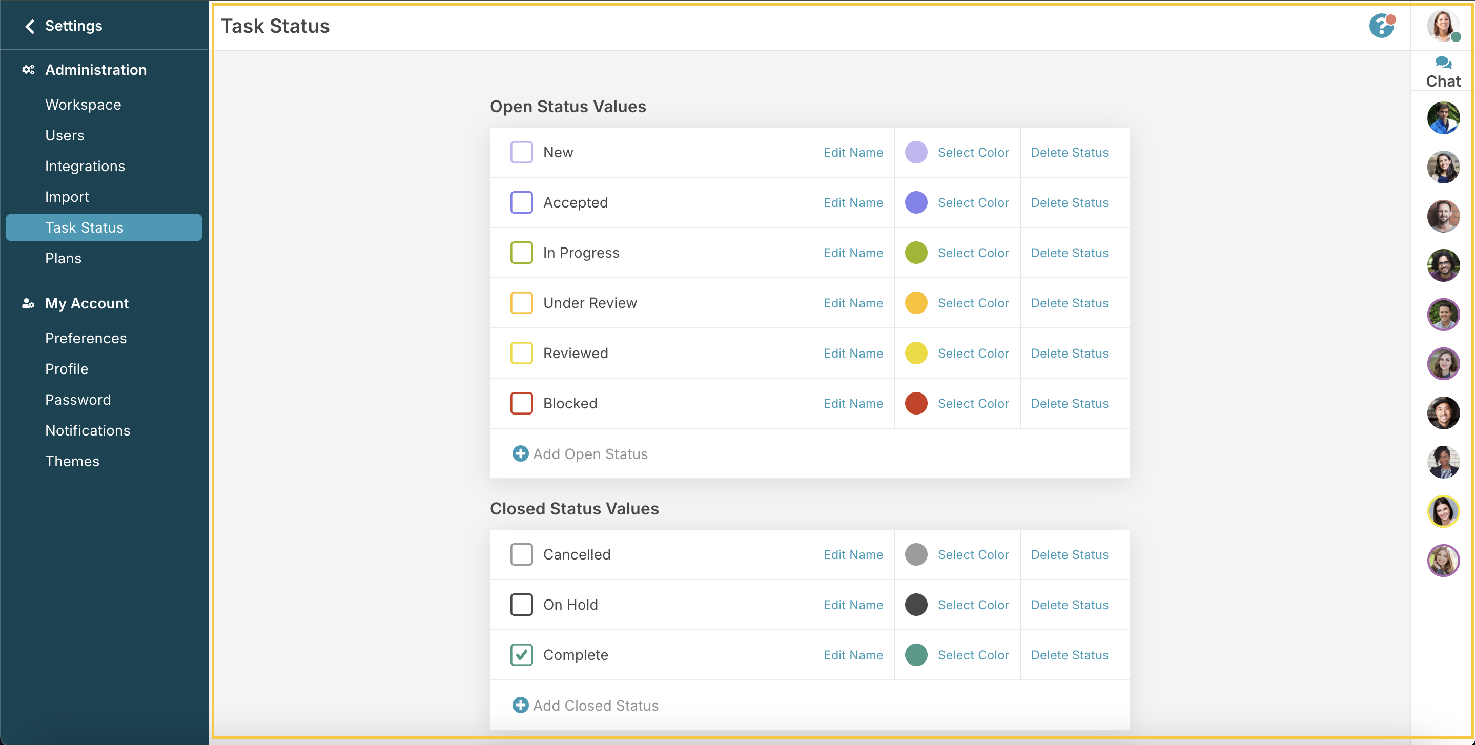 Task Status Overview – BasicOps Help Center