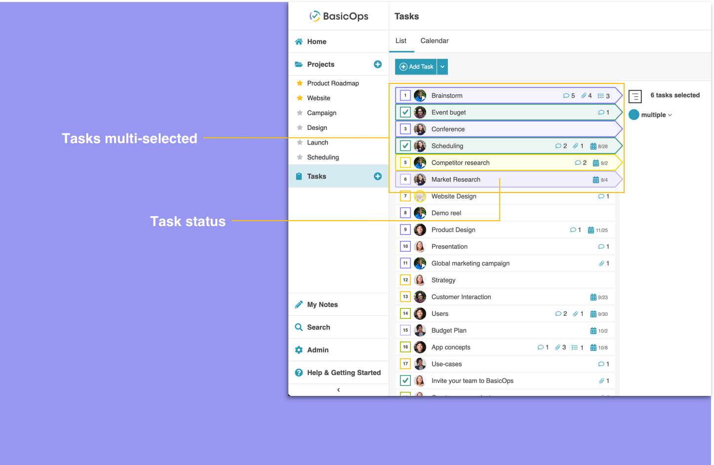 Using multi-select and bulk edit – BasicOps Help Center