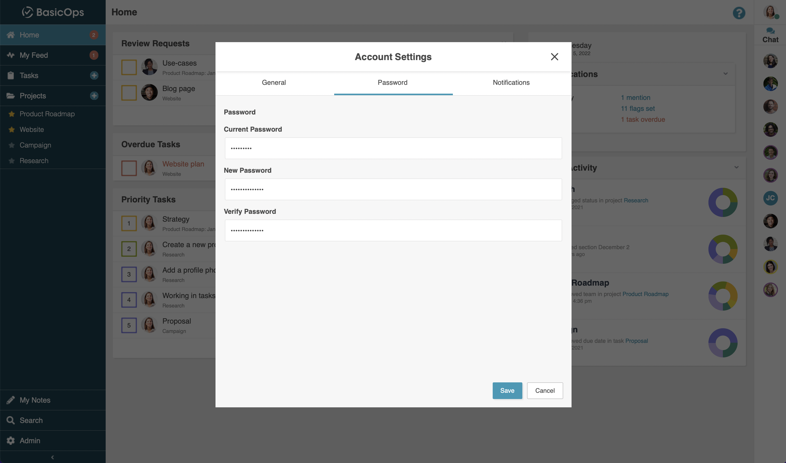 Resetting your password – BasicOps Help Center